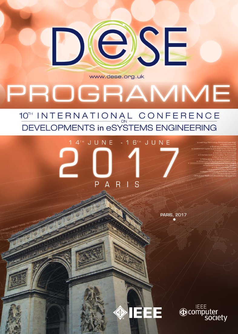 10th edition of the IEEE International Conference on Developments in eSystems Engineering (DeSE ...