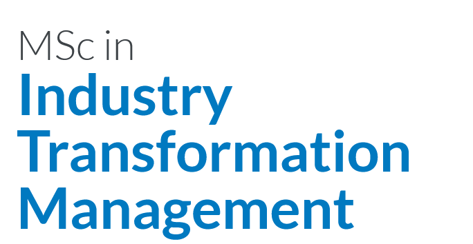 Présentation vidéo du MSc in Industry Transformation Management ...